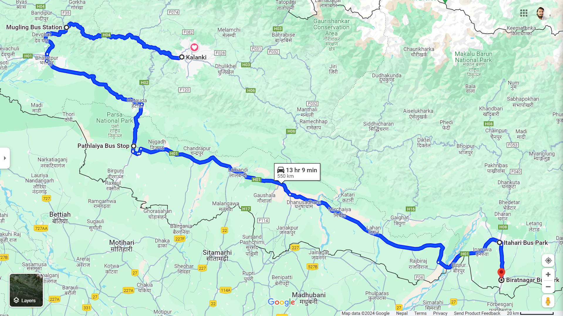 Biratnagar to Kathmandu and Kathmandu to Biratnagar Night Bus - Yatra Info